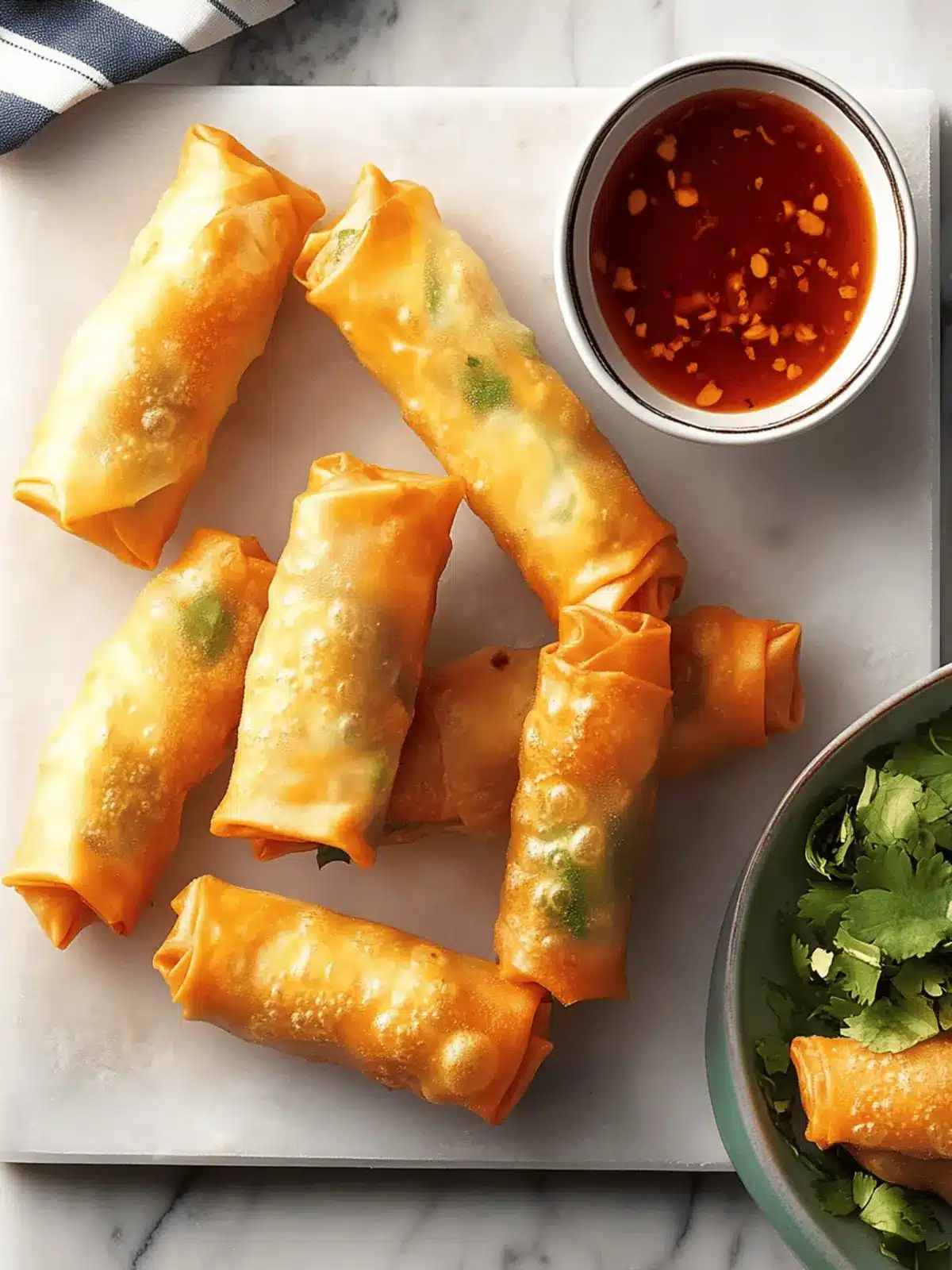 Irresistible Crispy Sriracha Spring Rolls Packed with Flavor