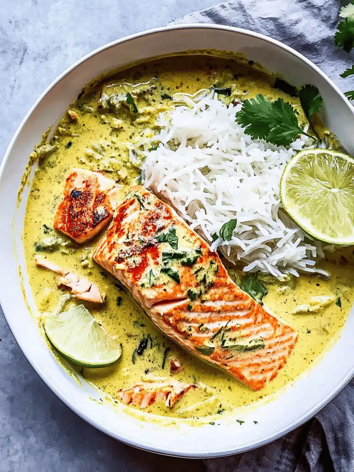 Irresistible Salmon in Coconut Lime Indian Curry Recipe