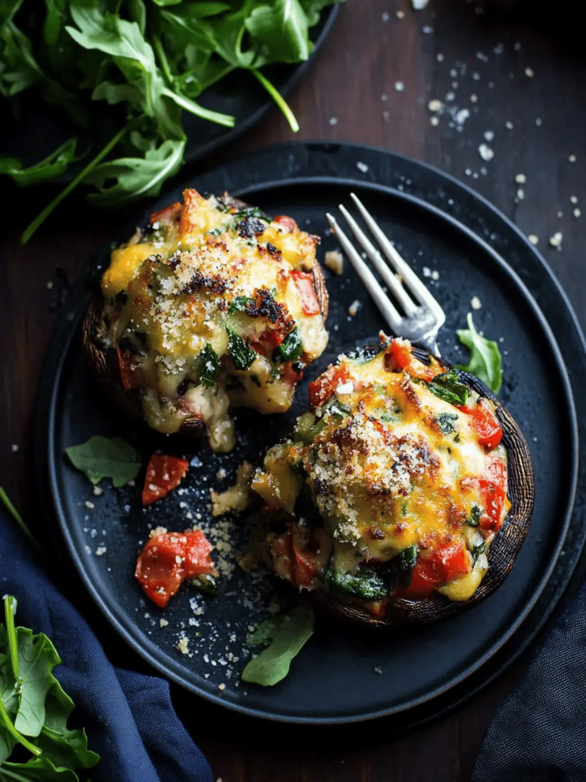 Ultimate Vegetable Stuffed Portabella Mushrooms Recipe