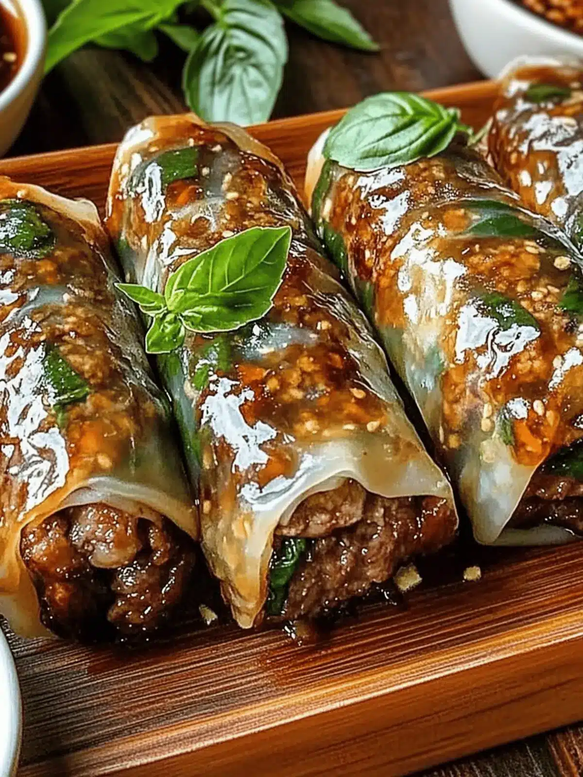 Irresistible Thai Basil Beef Rolls for a Delicious Dinner