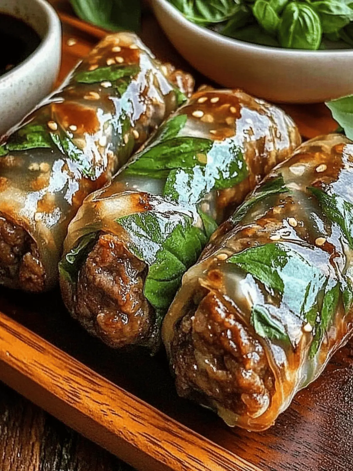 Irresistible Thai Basil Beef Rolls for a Delicious Dinner