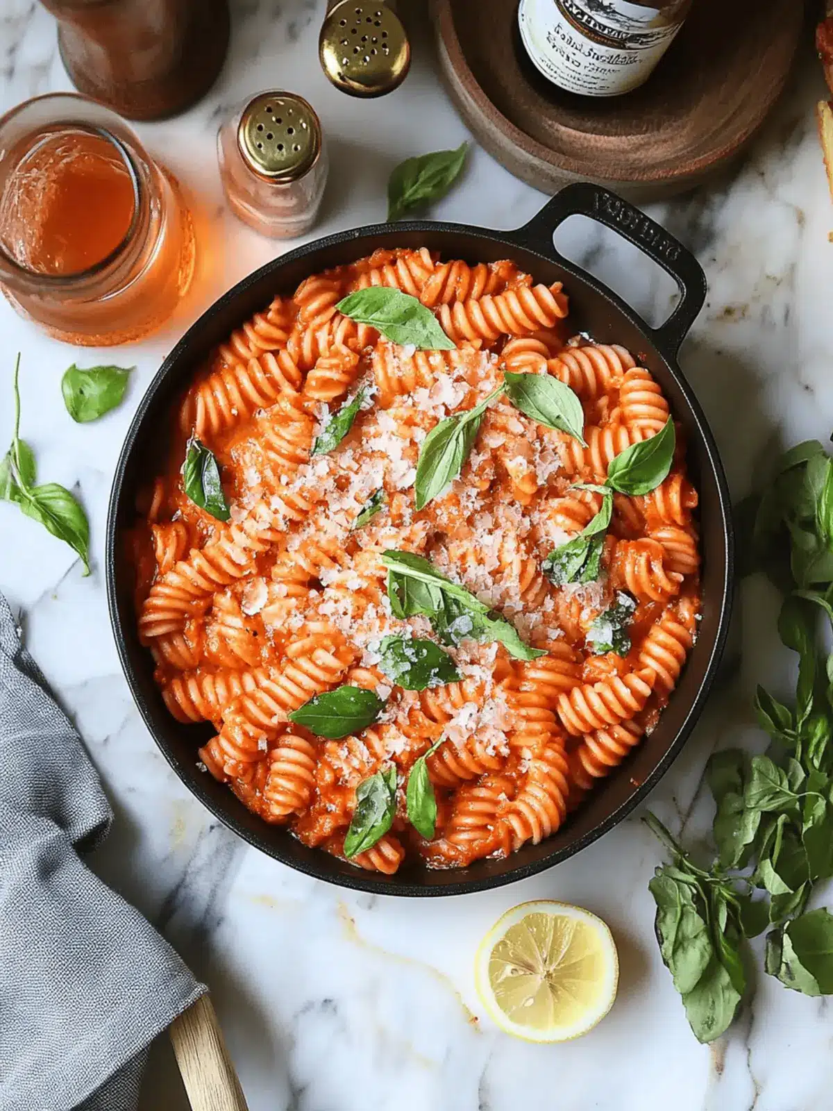Irresistible Vodka Sauce for Creamy Radiatore Pasta