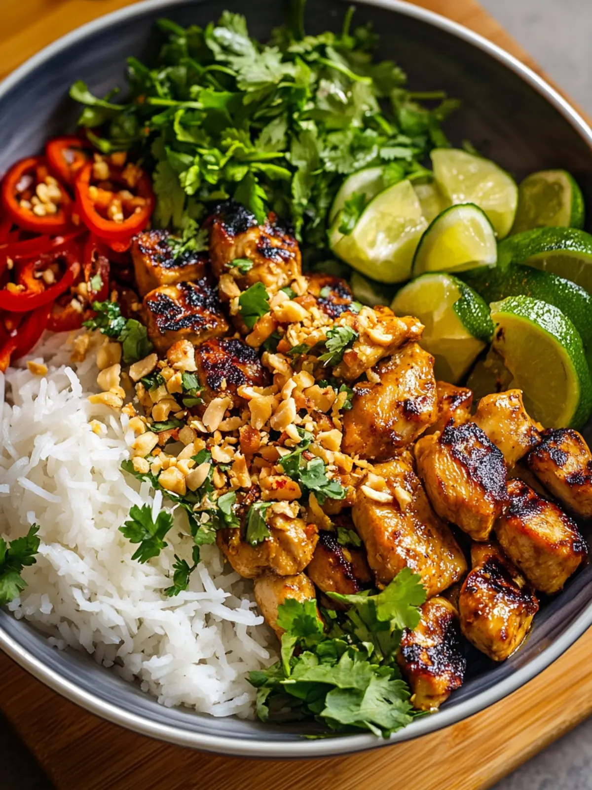 Irresistible Chicken Satay Bowls: Fresh, Flavorful, and Fun!
