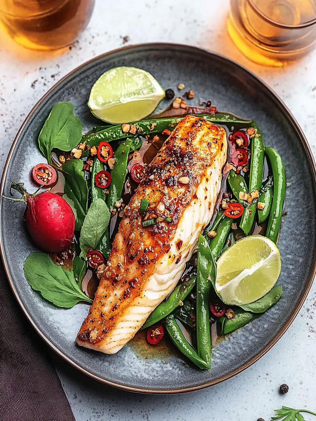 Irresistible Pan-Seared Halibut with Chili Garlic Oil Delight