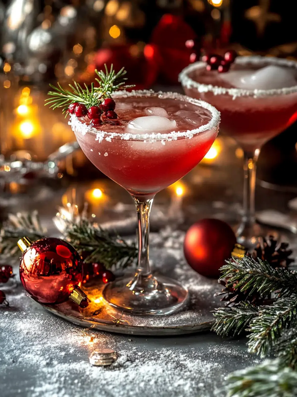 Sparkling Mistletoe Cosmo: An Irresistible Holiday Cocktail
