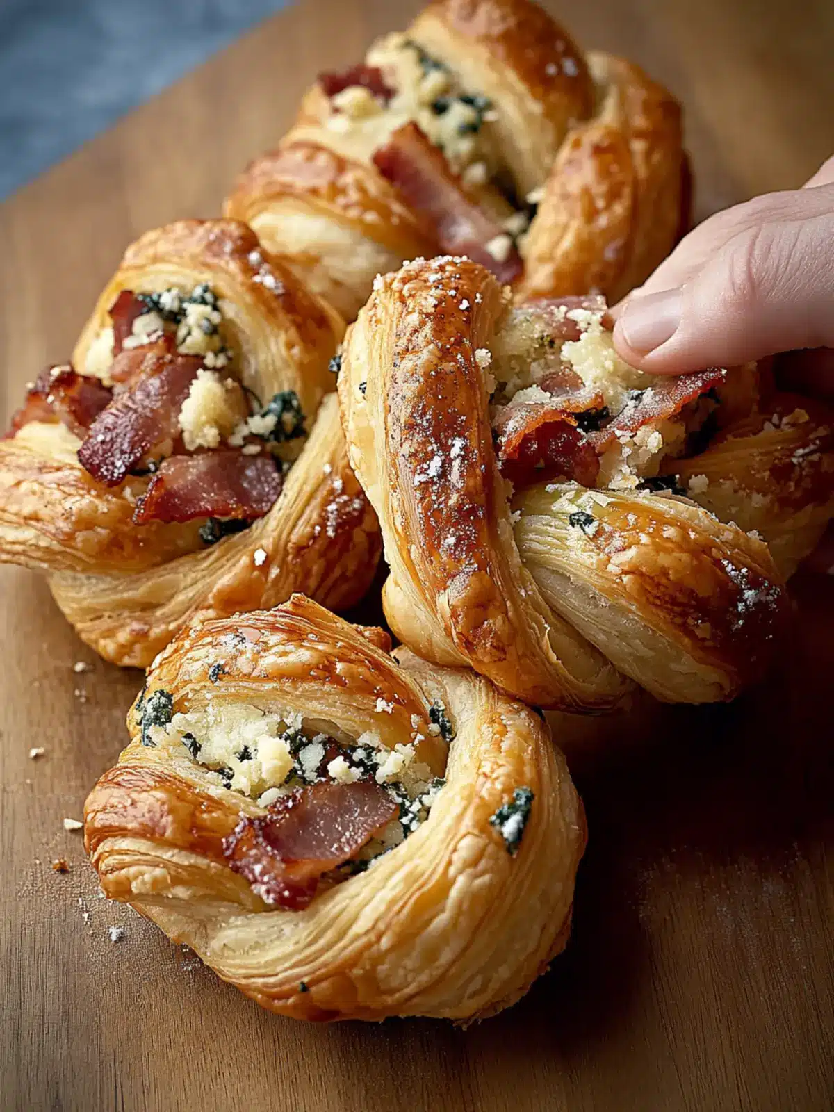 Bacon and Cheese Puff Pastry Twists: The Ultimate Snack Delight
