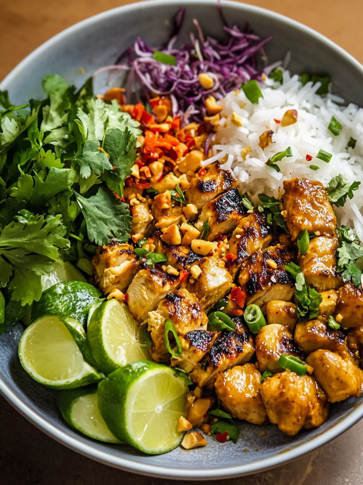 Irresistible Chicken Satay Bowls: Fresh, Flavorful, and Fun!
