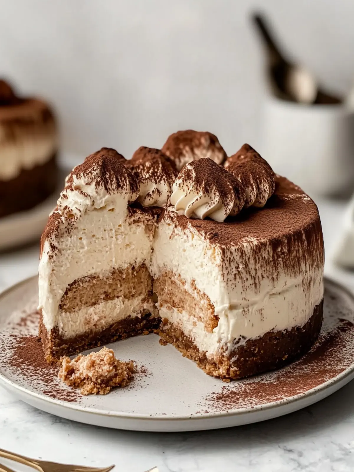 Irresistible Creamy Rich Tiramisu Cheesecake Delight