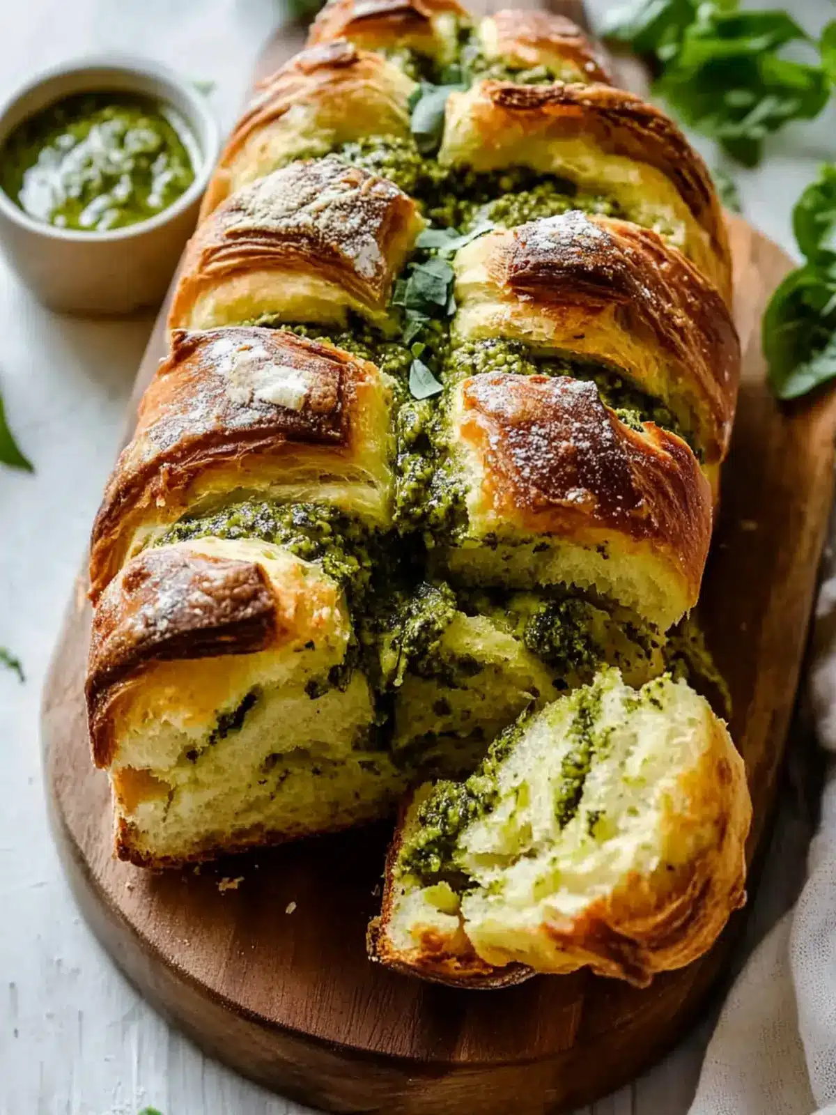 Easy Pesto Pull-Apart Bread for a Delicious Meal