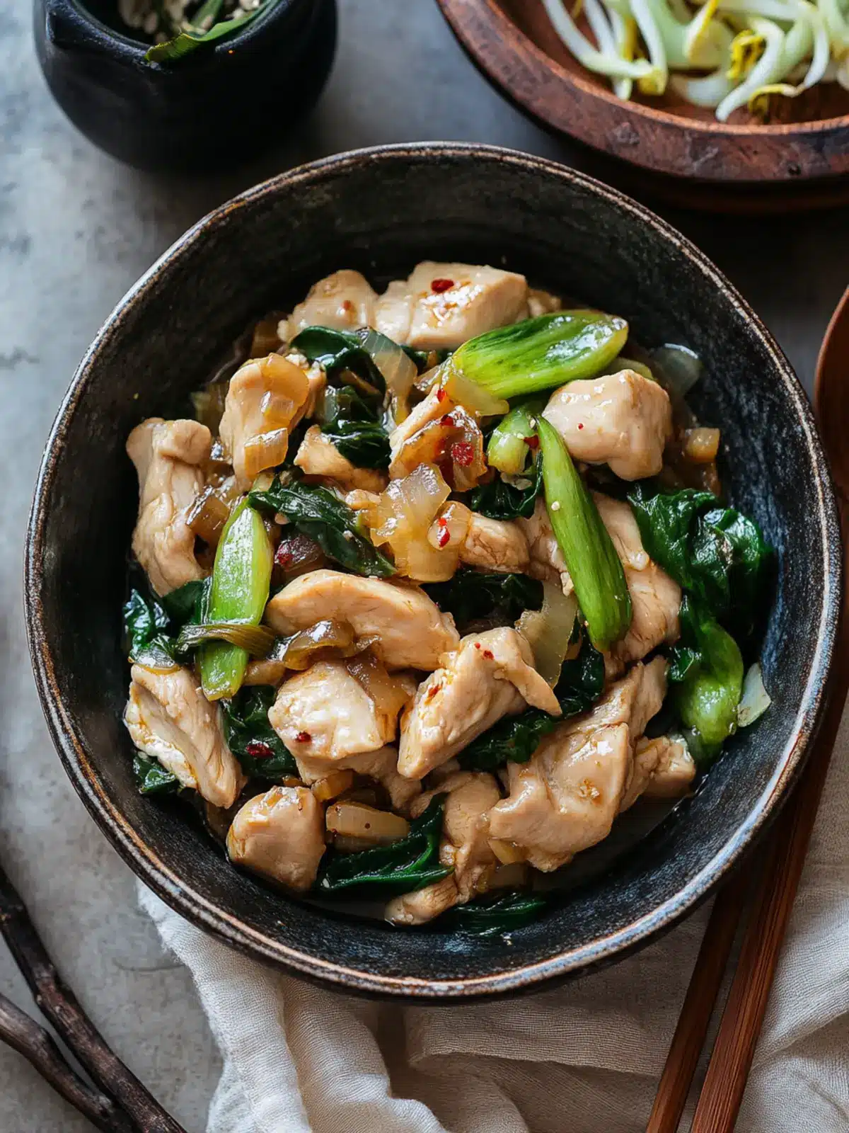 Irresistible Cantonese Chicken with Pickled Mustard Greens