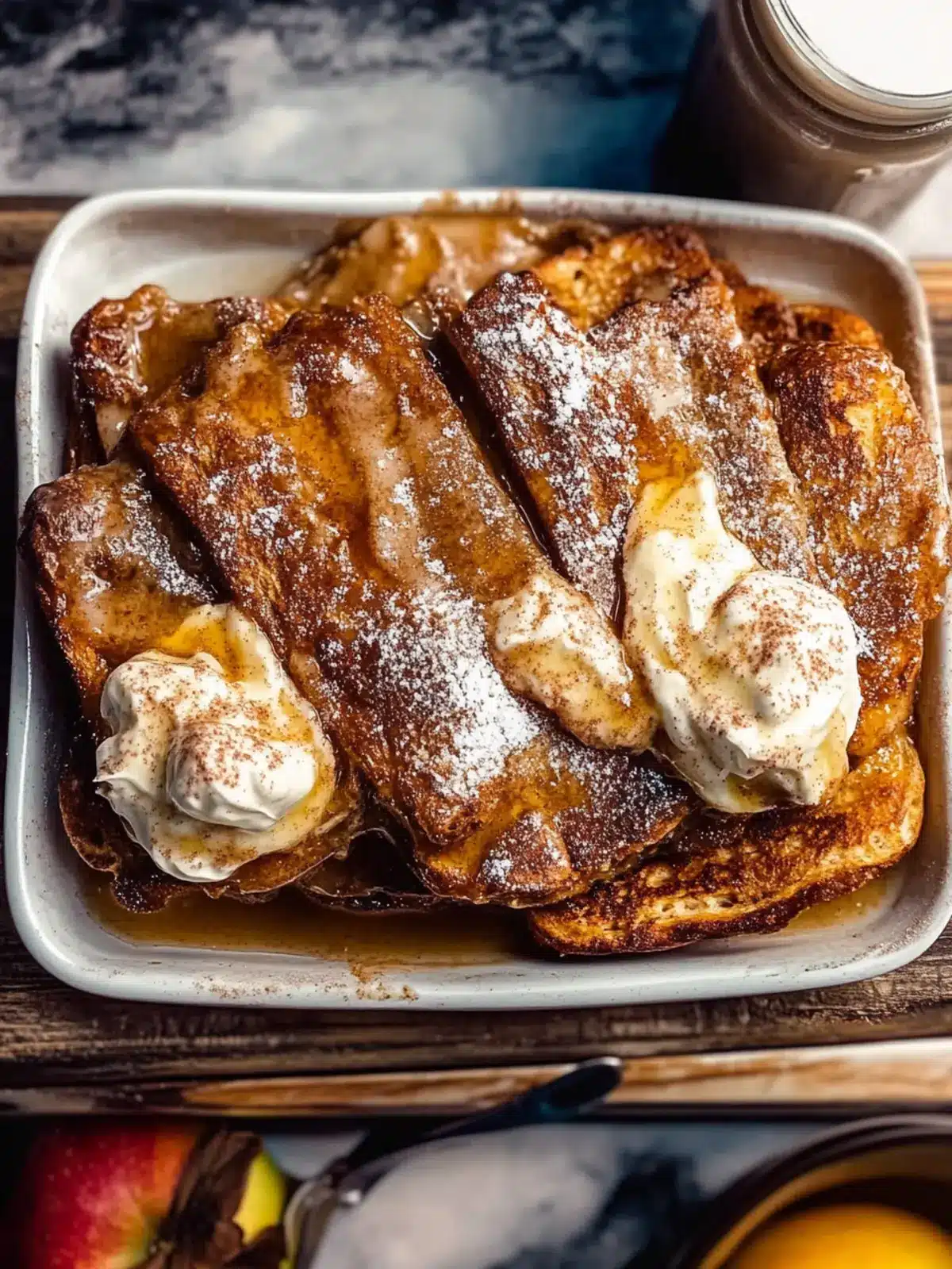 Ultimate Baked Cinnamon Apple Butter French Toast Delight