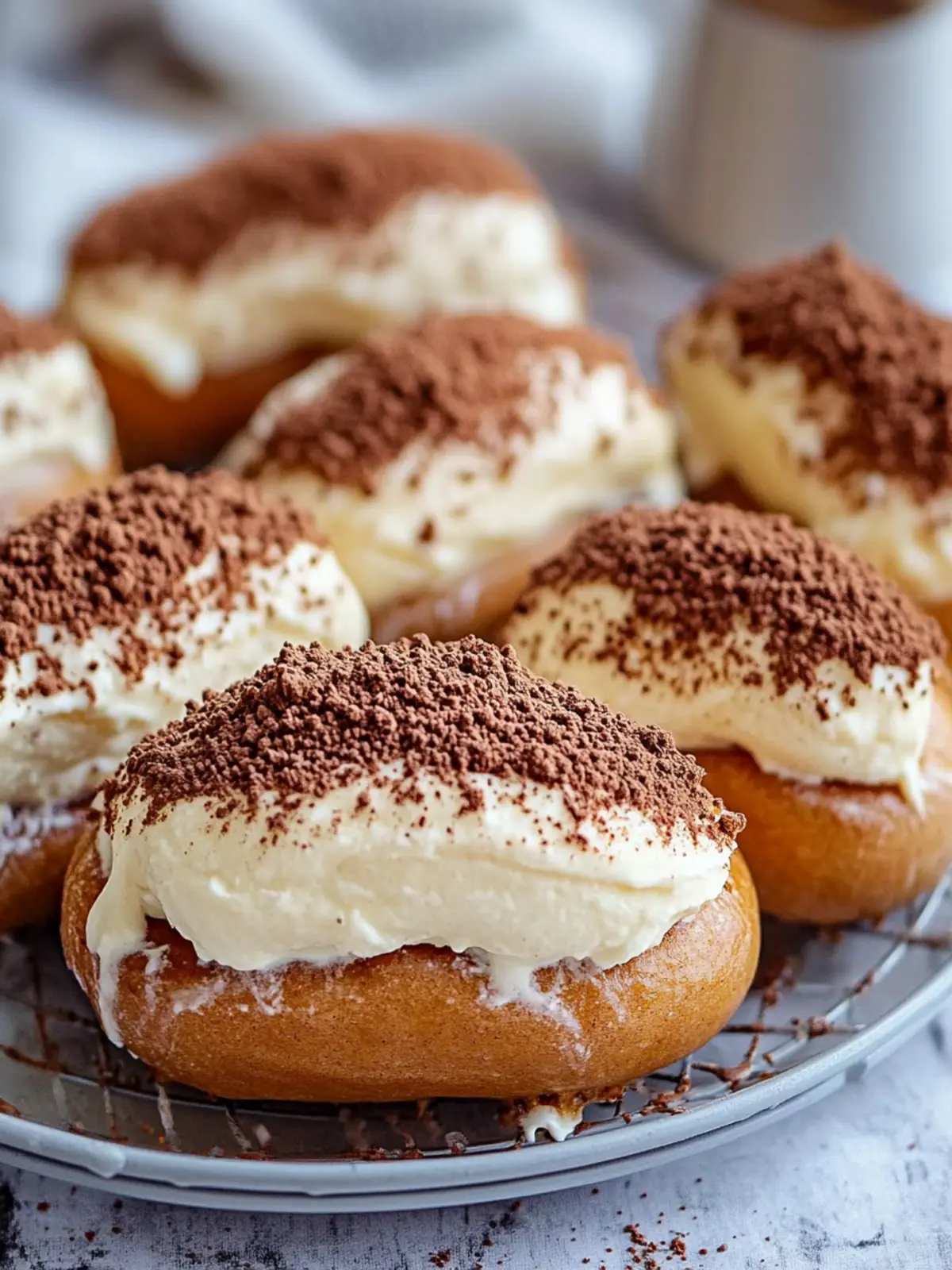 Irresistible Tiramisù Cream Buns for a Decadent Dessert