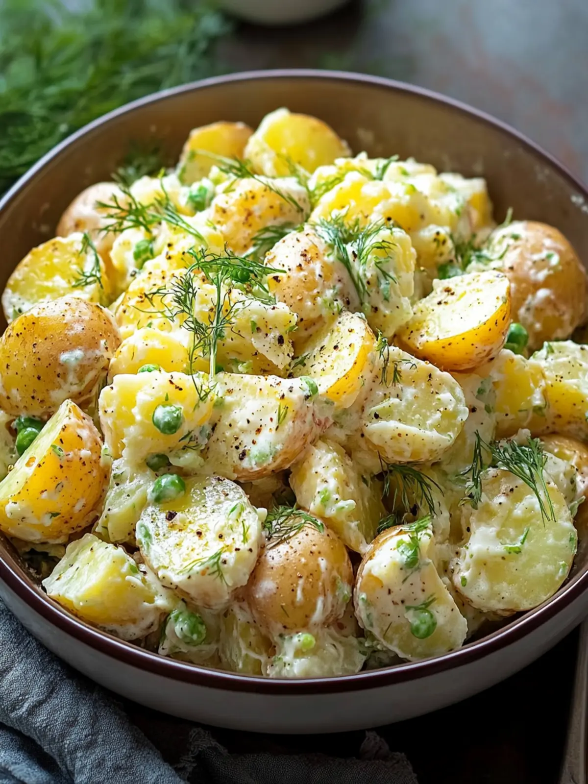 Irresistible Warm Potato Salad with Greek Yogurt Twist
