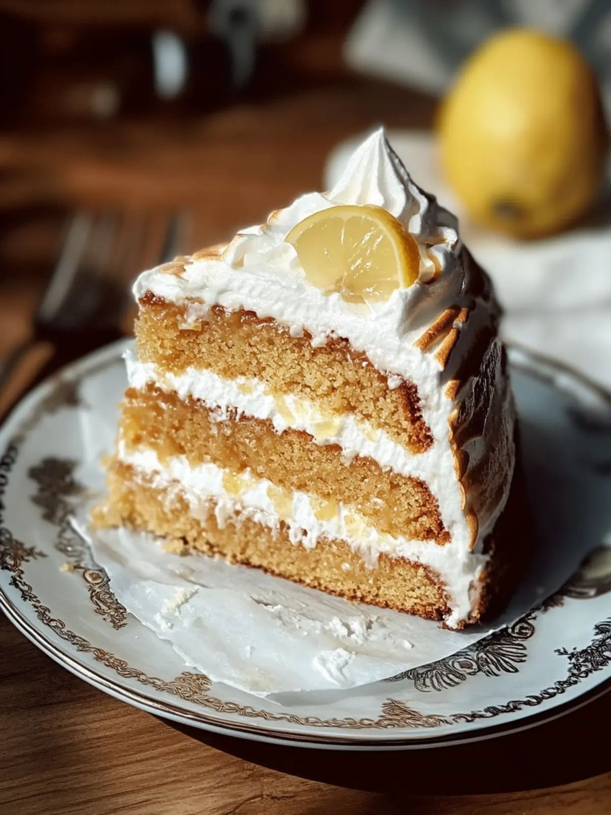 Irresistible Lemon Meringue Honey Cake for a Delightful Treat