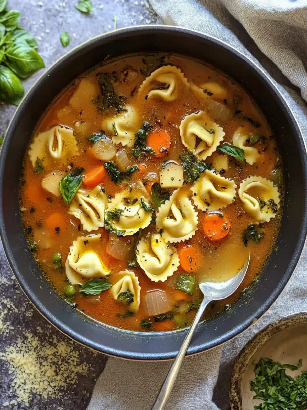 Ultimate One Pot Vegetable Tortellini Soup: A Delicious Comfort