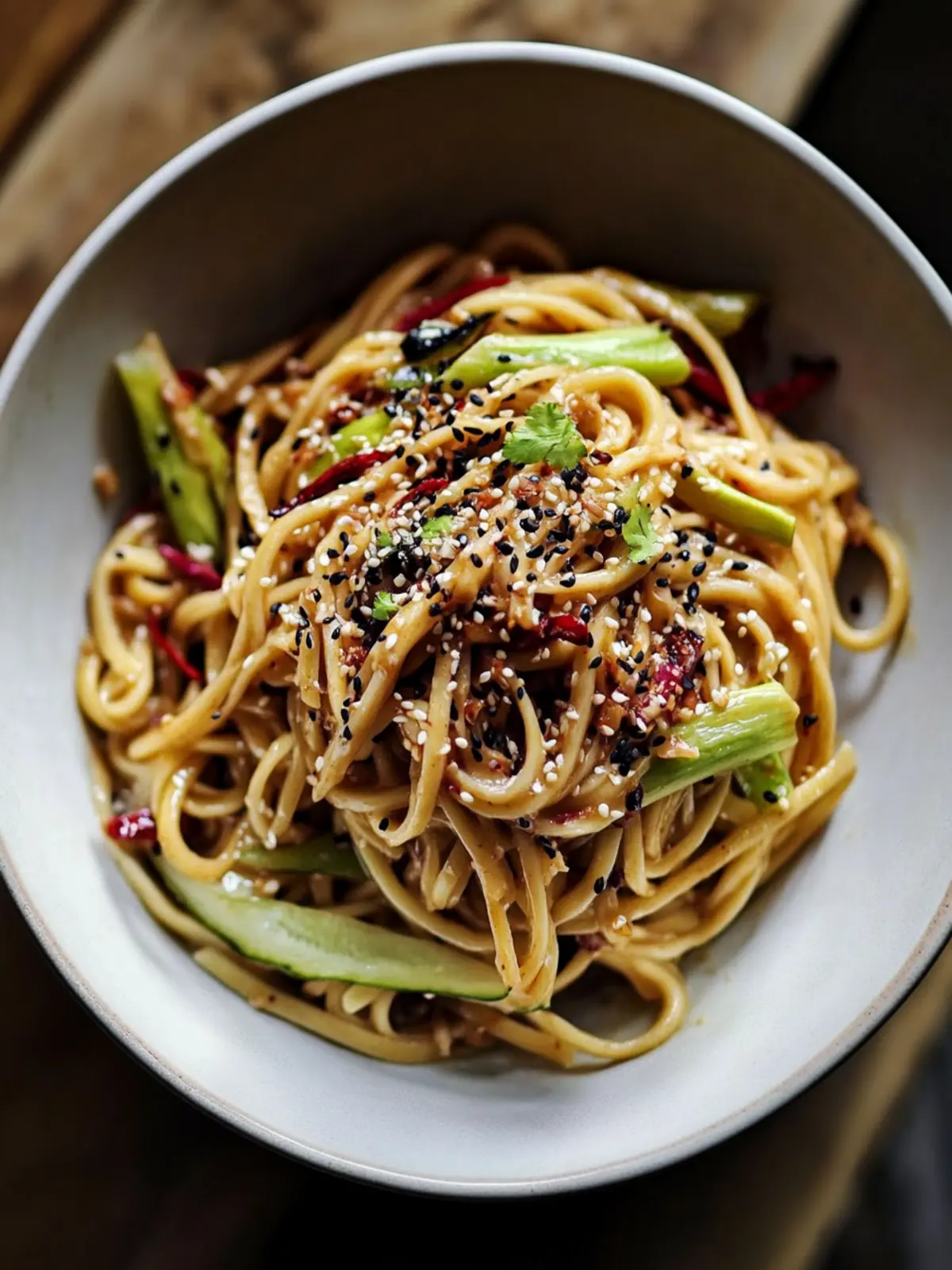 Irresistible Fiery Cold Sichuan Sesame Noodles: Flavorful Delight