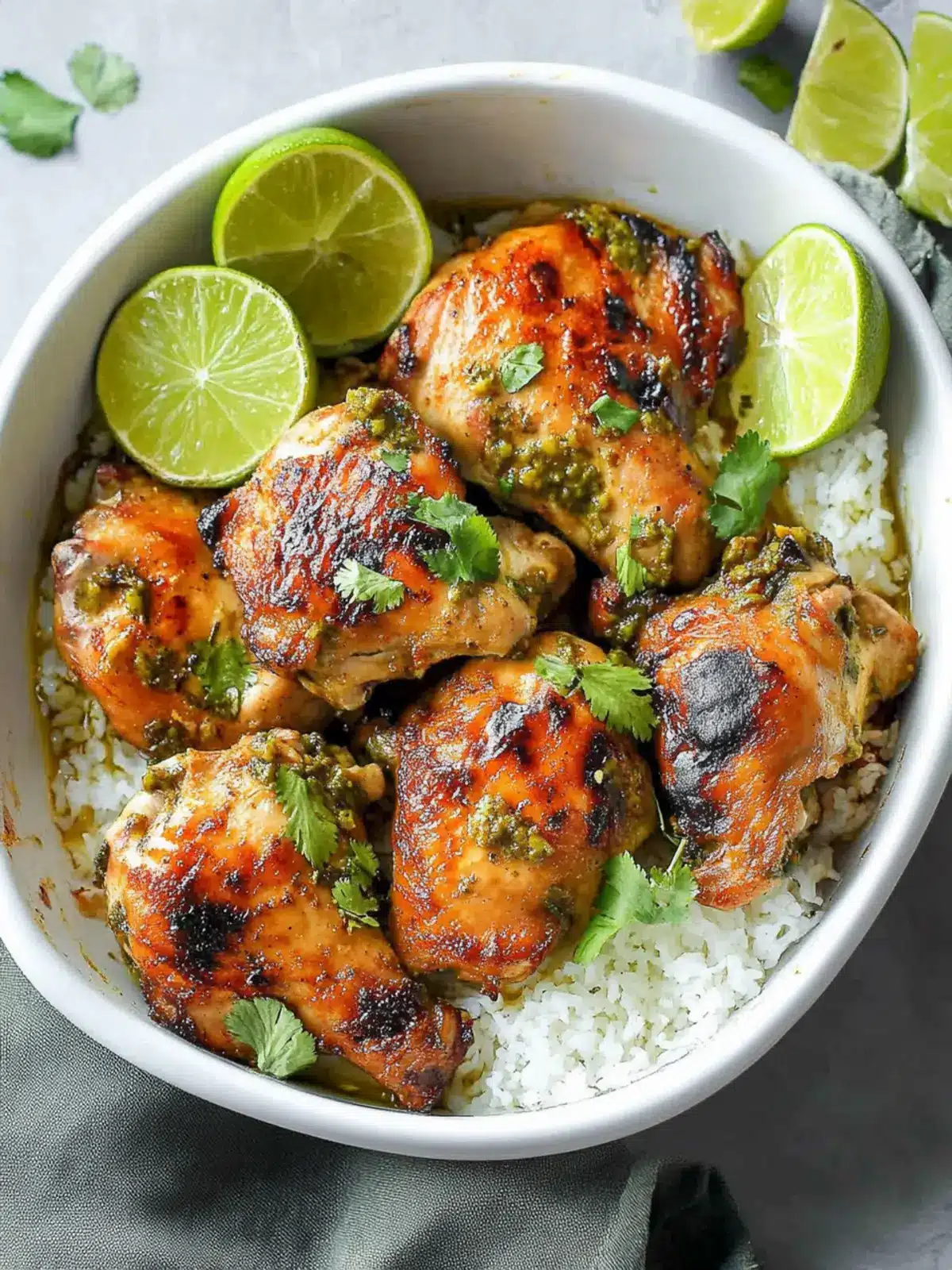 Easy Thai Baked Chicken with Zesty Cilantro Lime Twist