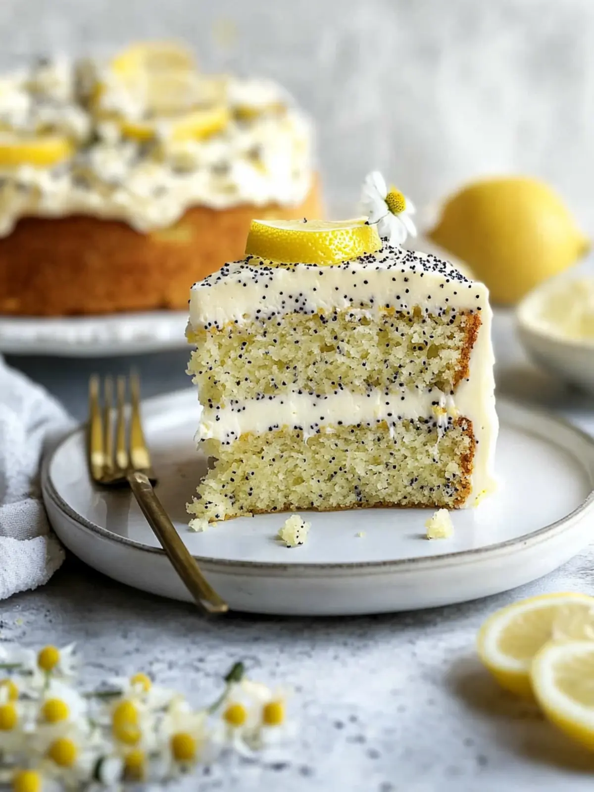 Irresistible Lemon Poppyseed Cake to Brighten Your Day