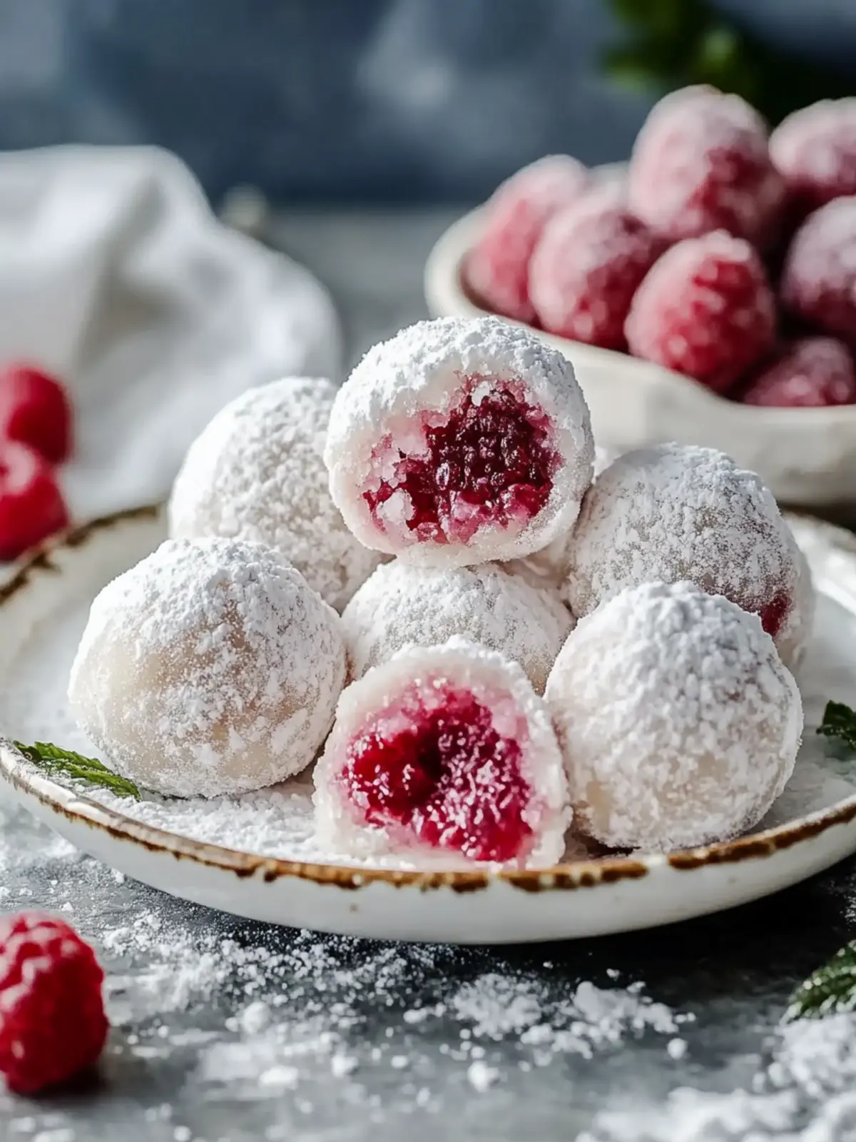 Irresistible Raspberry Almond Snowballs You Need to Try!