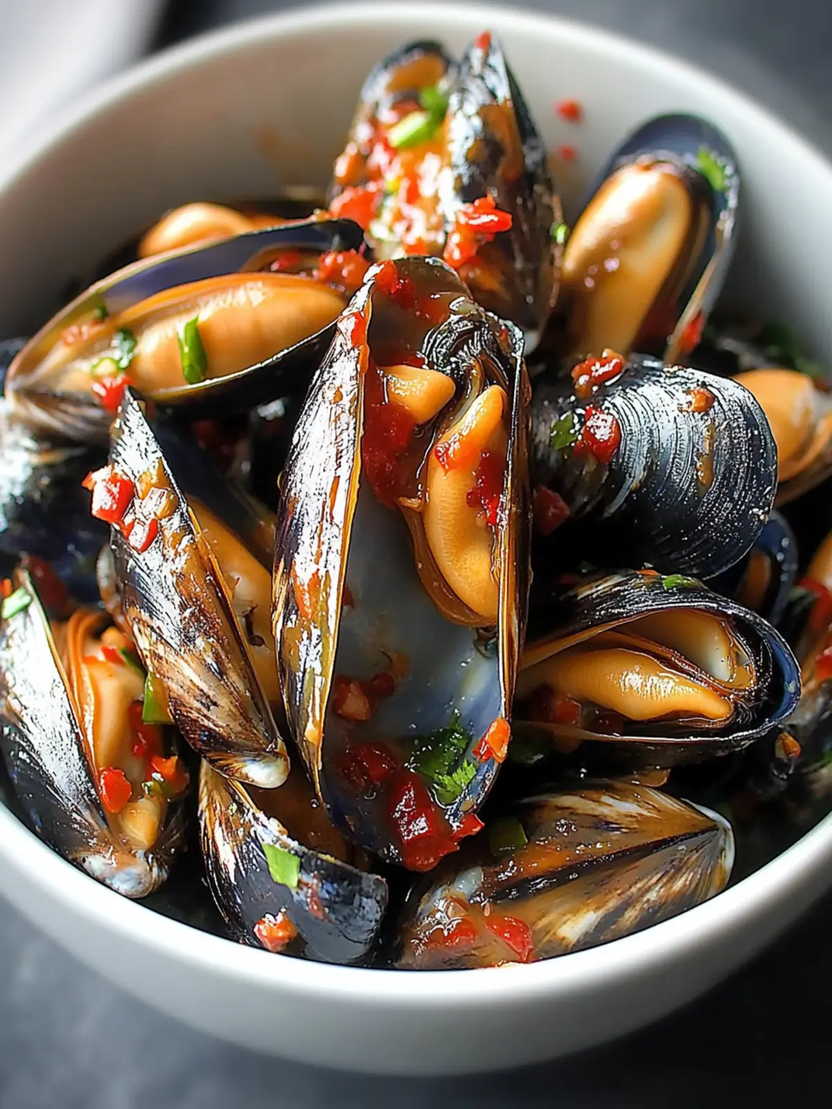 Irresistible Sweet Chilli Marinated Mussels for Gourmet Indulgence
