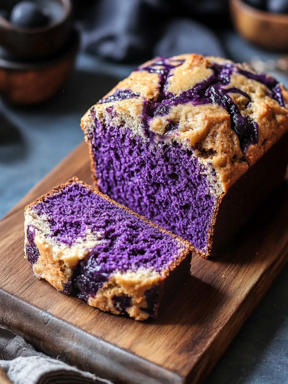 Irresistible Marbled Ube Banana Bread: Deliciously Vegan Treat