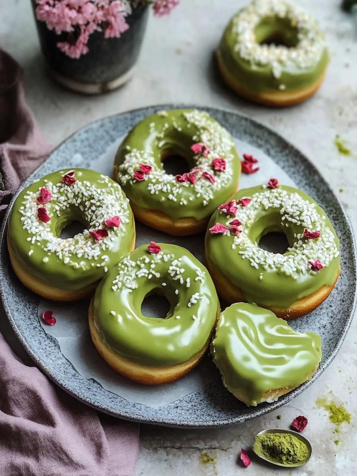 The Best Matcha Donuts - Easy & Delicious Treat