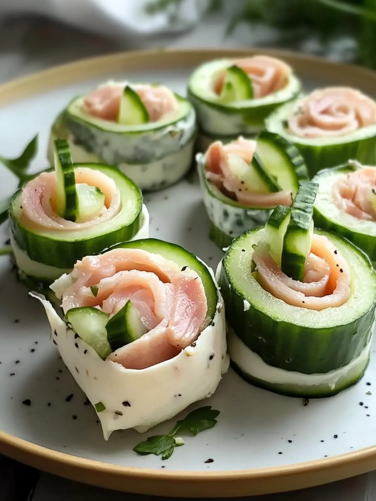 Ultimate Ham & Cream Cheese Cucumber Rolls: Delicious & Easy Snack