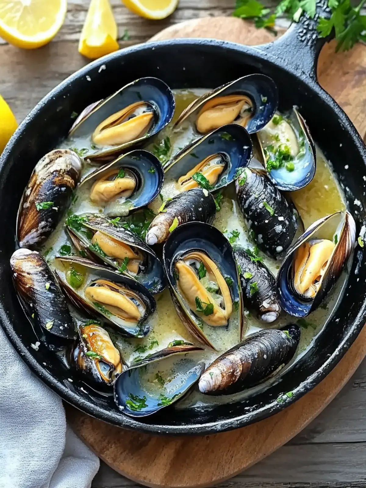 Irresistible Lemon Garlic Butter Mussels: Quick Seafood Delight