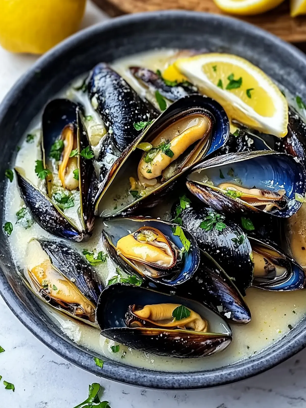 Irresistible Lemon Garlic Butter Mussels: Quick Seafood Delight